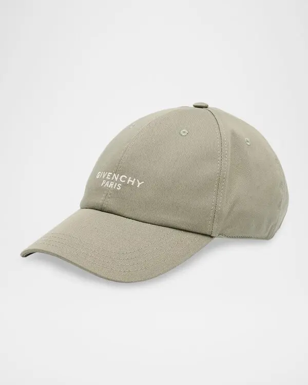 Givenchy Paris Embroidered Baseball Cap - Salvia