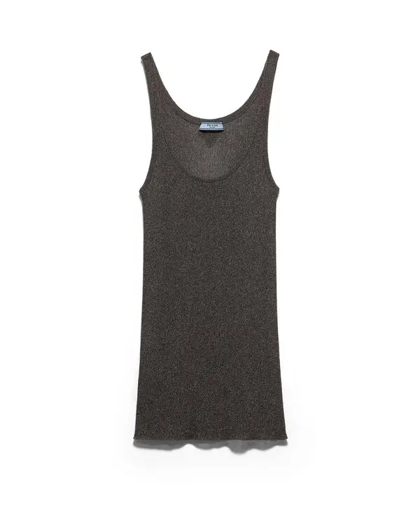 Prada Lamé Tank Top - Grey