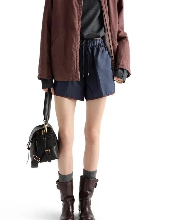 Prada Re-nylon Shorts - Blue