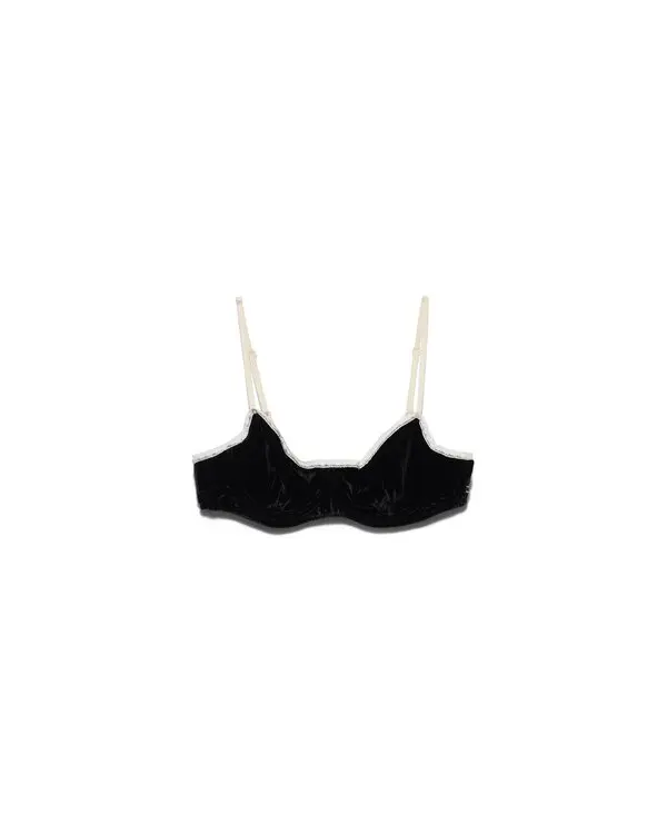 Prada Velvet Bra - Black