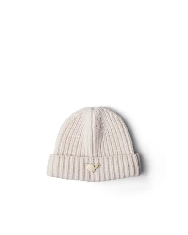 Prada Wool Beanie - Neutral