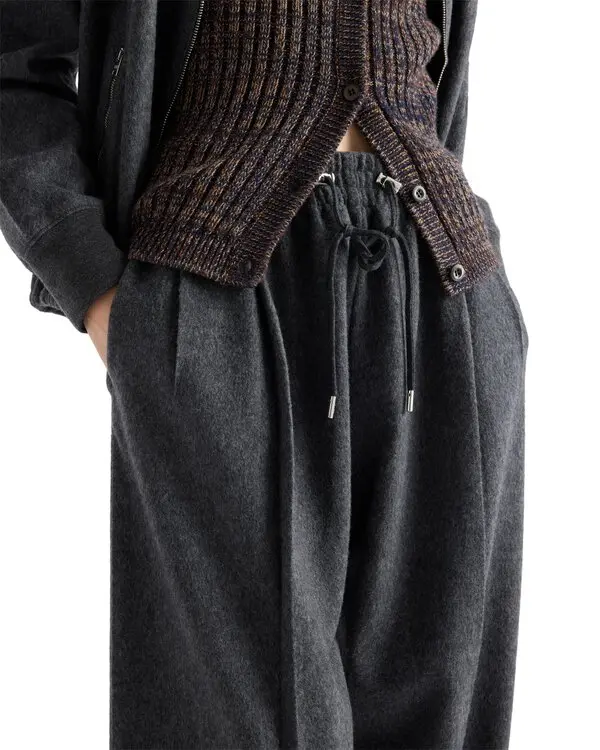 Prada Wool And Cashmere Jogger Pants