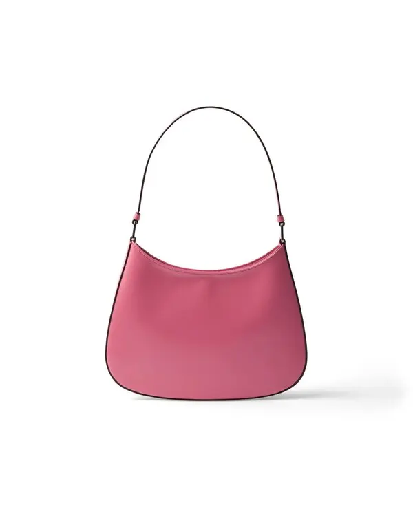 Prada Cleo Brushed Leather Shoulder Bag - Pink