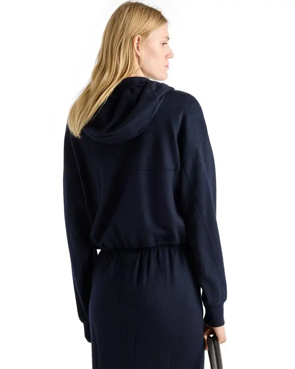Prada Wool And Cashmere Hooded Sweatshirt