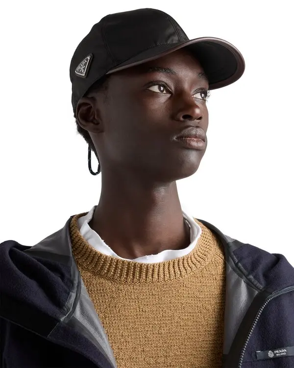 Prada Re-nylon Baseball Cap - Black