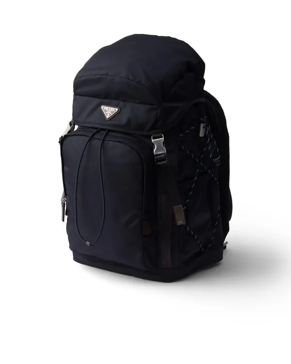Prada Speedrock Re-nylon And Leather Backpack - Blue