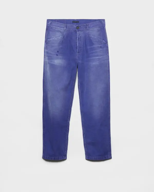 Prada Cotton Twill Pants - Indigo