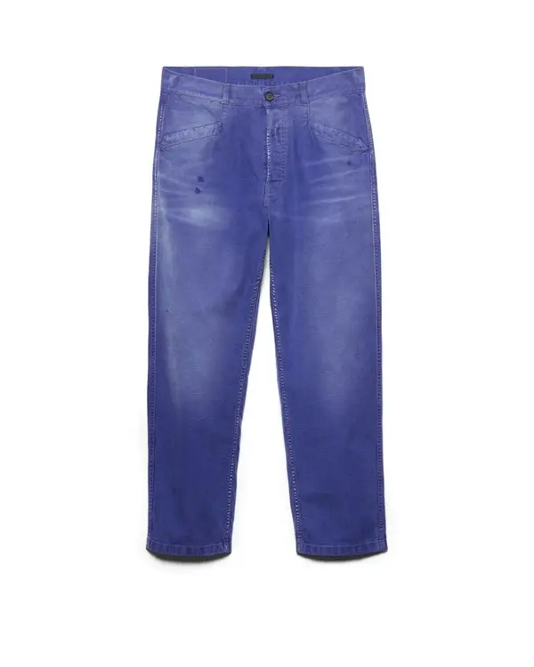 Prada Cotton Twill Pants - Light Blue