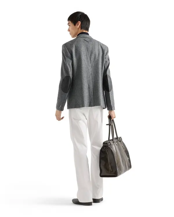 Prada Single-breasted Wool Jacket - Grey