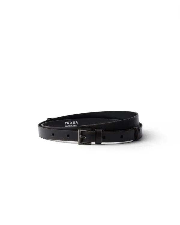 Prada Leather Belt - Black