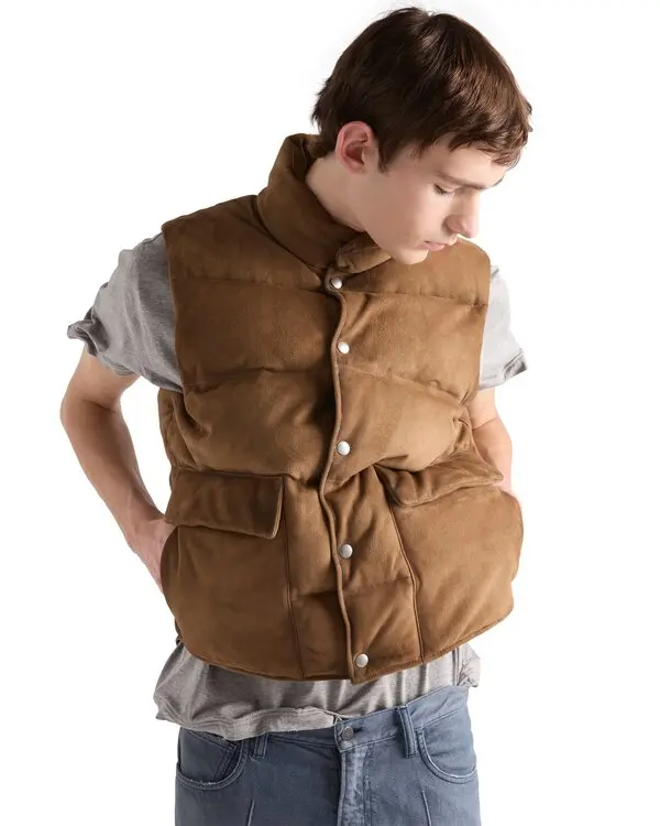 Prada Suede Down Vest