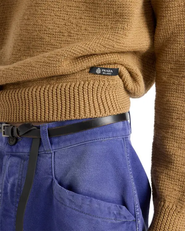 Prada Wool Crew-neck Sweater - Brown