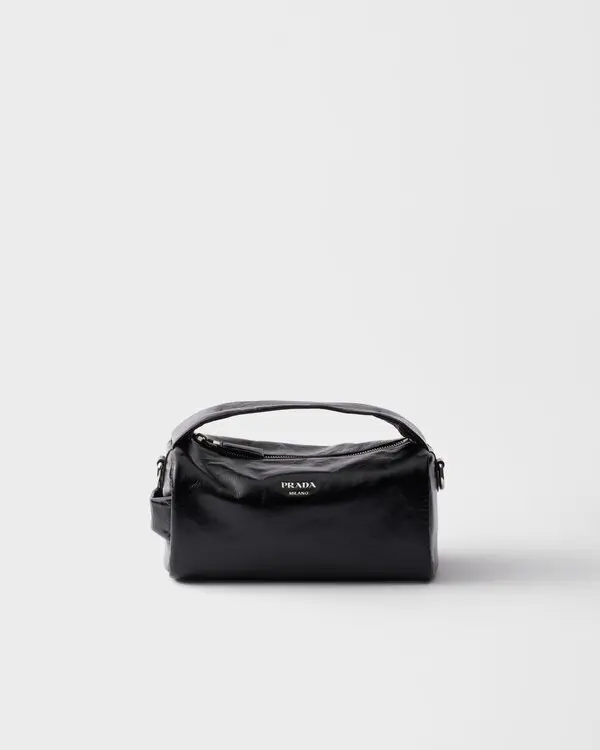 Prada Leather Shoulder Bag - Black