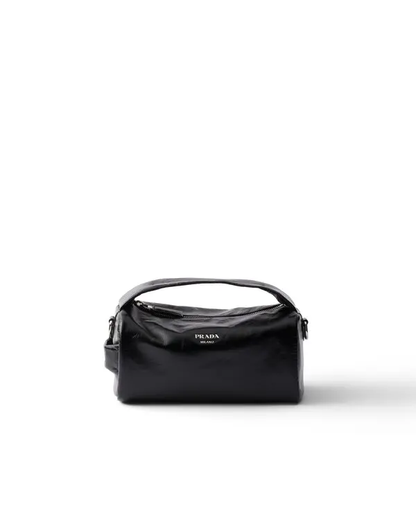 Prada Leather Shoulder Bag - Black