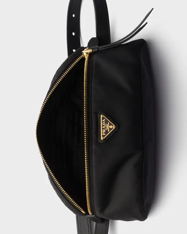 Prada Re-nylon And Saffiano Leather Belt Bag