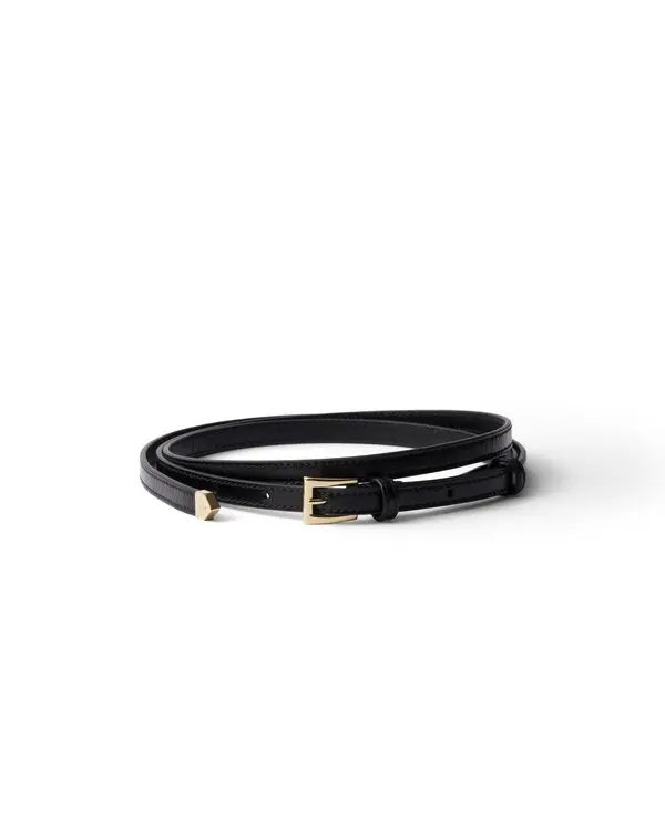 Prada Leather Belt - Black