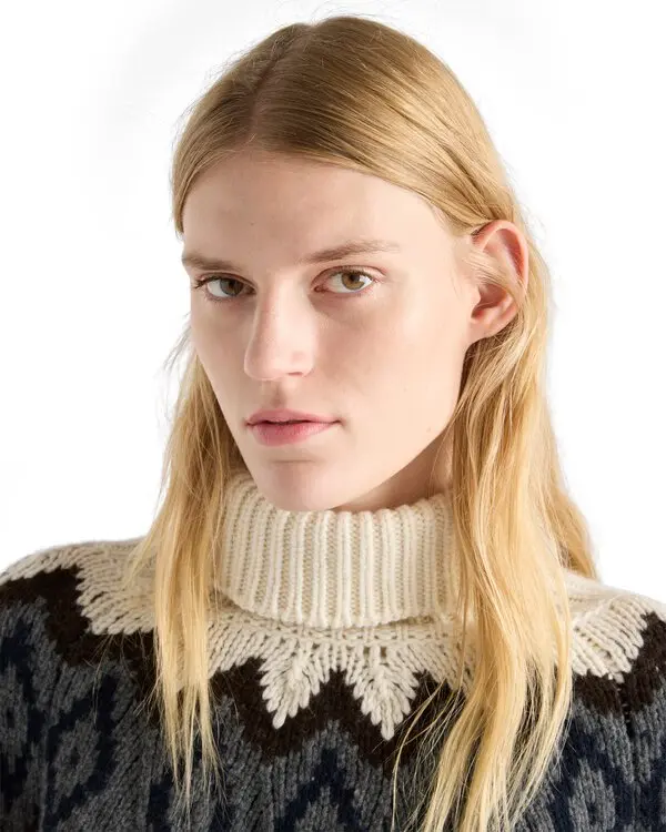 Prada Cashmere And Wool Turtleneck Sweater