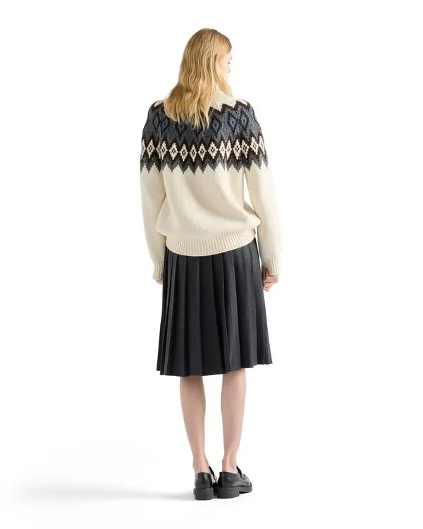 Prada Cashmere And Wool Turtleneck Sweater