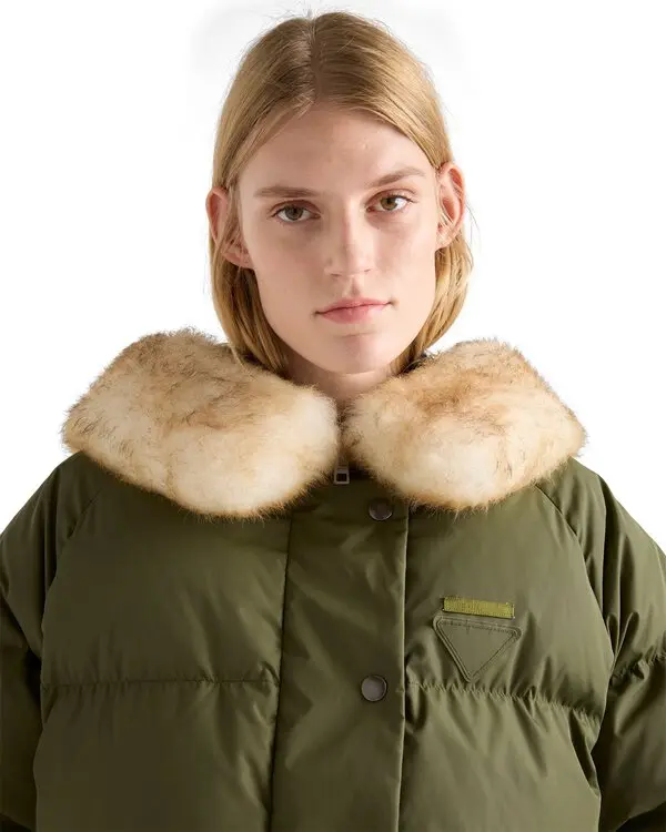 Prada Re-nylon Down Jacket - Green