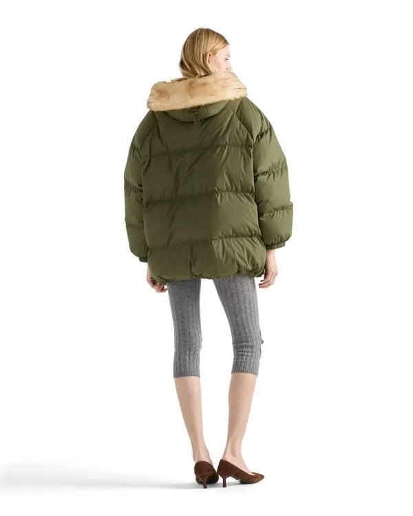 Prada Re-nylon Down Jacket - Green