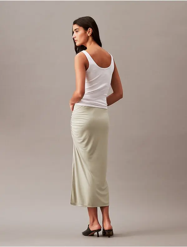 Calvin Klein Refined Jersey Midi Skirt