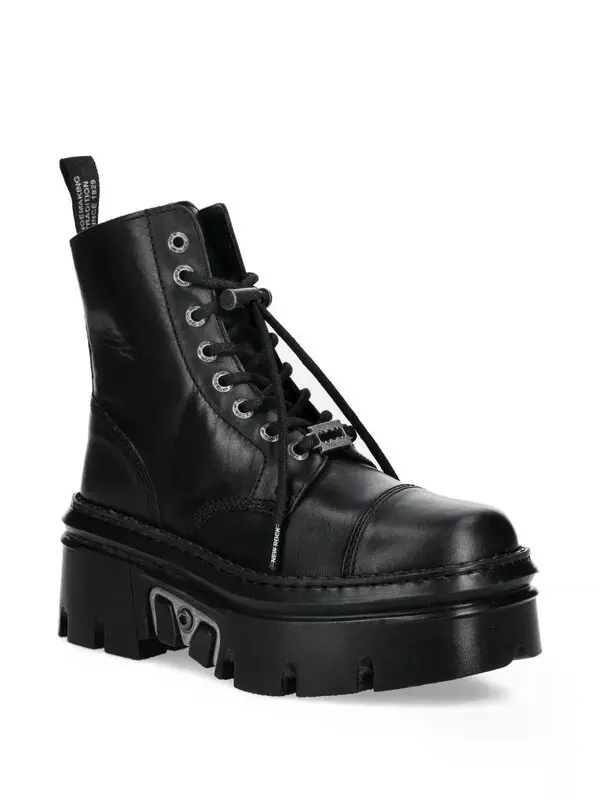 NEW ROCK 60mm Lace-up Platform Boots