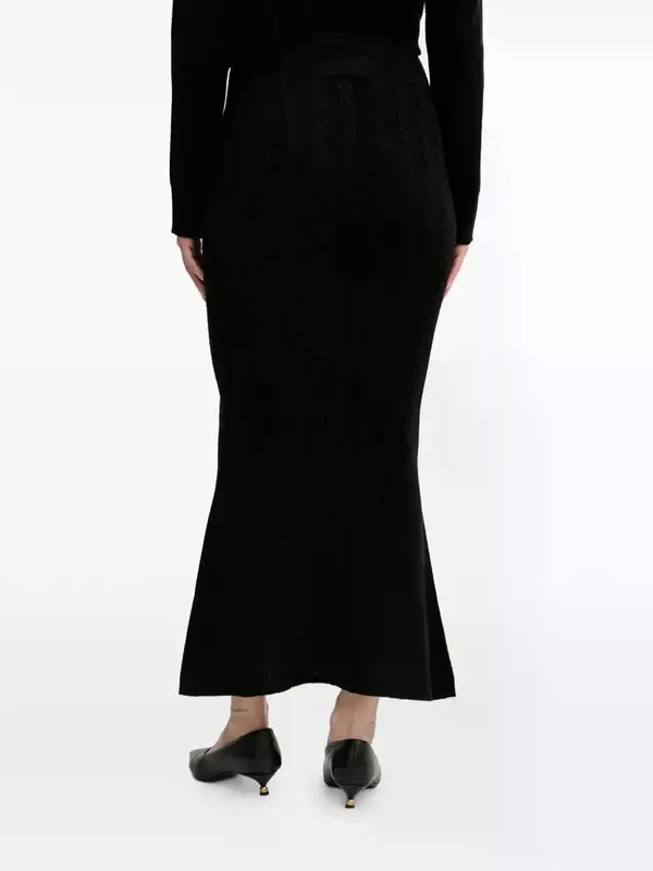 TWINSET Cable-knit Midi Skirt