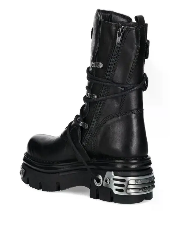 NEW ROCK 70mm Leather Platform Boots