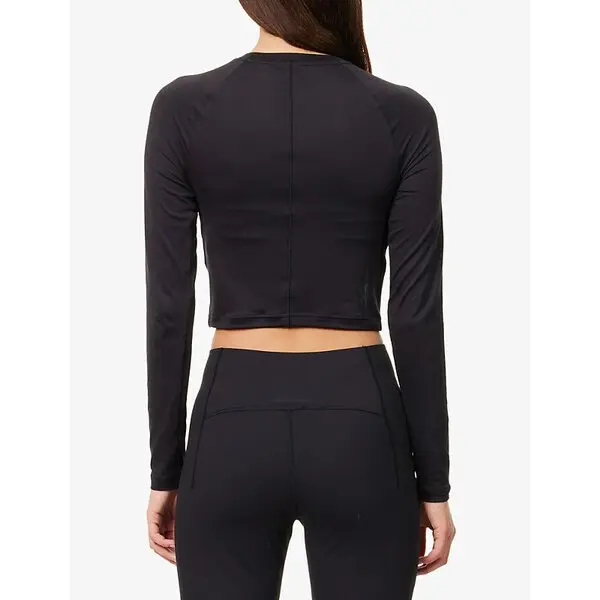 On Studio Cropped Stretch-jersey Top