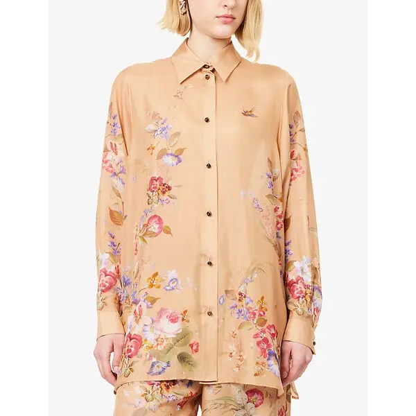 Zimmermann Patience Relaxed Silk Shirt