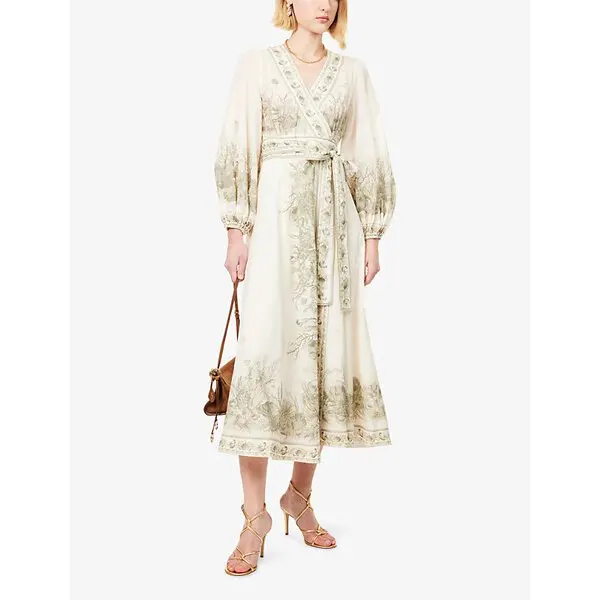 Zimmermann Wanderlust Wrap Midi Dress