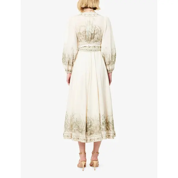 Zimmermann Wanderlust Wrap Midi Dress
