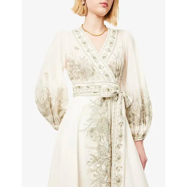 Zimmermann Wanderlust Wrap Midi Dress