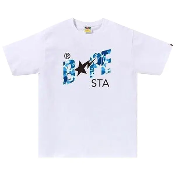 A BATHING APE Abc Camo Sta Logo Tee - White
