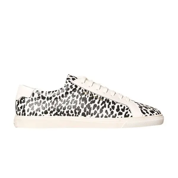Saint Laurent Andy Perforated Sneakers - White
