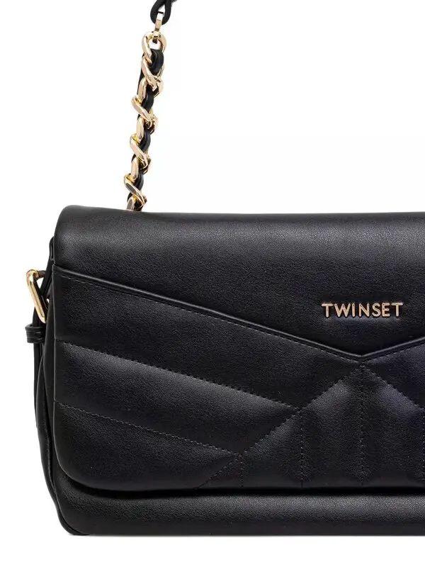 TWINSET Quilted Leather Shoulder Bag