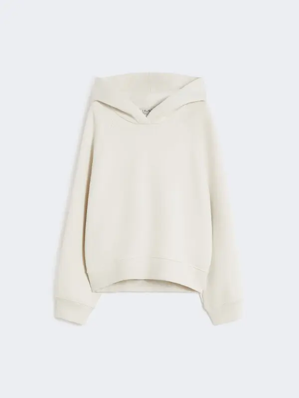 Max Mara Hooded Cotton Jersey Sweatshirt