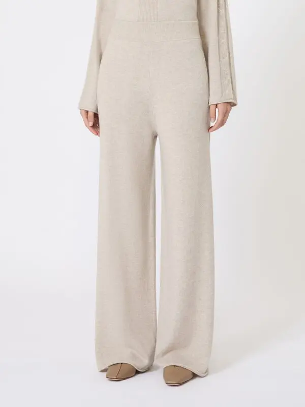 Max Mara Cashmere Knit Trousers - Beige