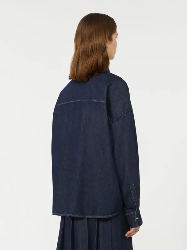 Max Mara Cotton Denim Shirt - Navy