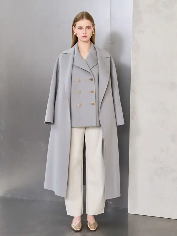 Max Mara Coated Fabric Barrel-leg Trousers
