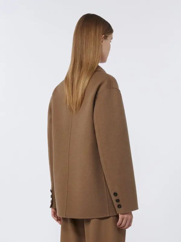 Max Mara Single-breasted Double-faced Wool Jacket - Camel