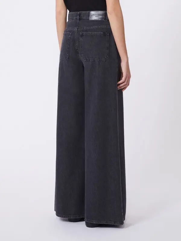Max Mara Wide-leg Denim Jeans - Black