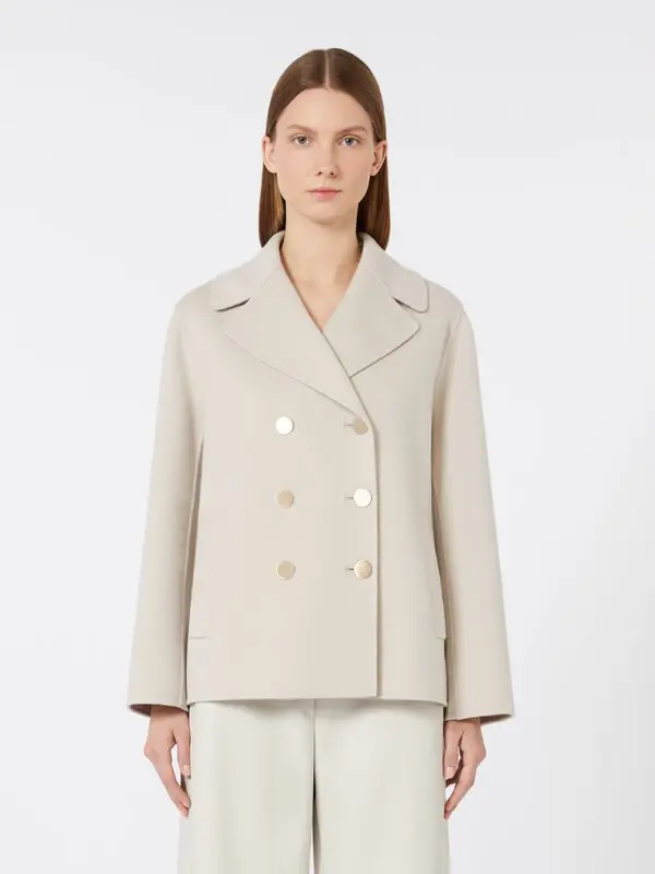 Max Mara Wool Broadcloth Jacket - Sand