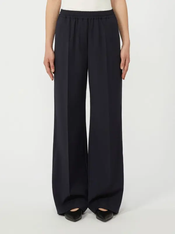 Max Mara Pure Woollen Cloth Straight Trousers