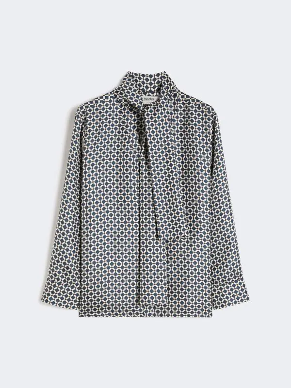 Max Mara Printed Silk Twill Shirt