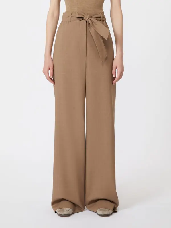 Max Mara Stretch Wool Cloth Trousers