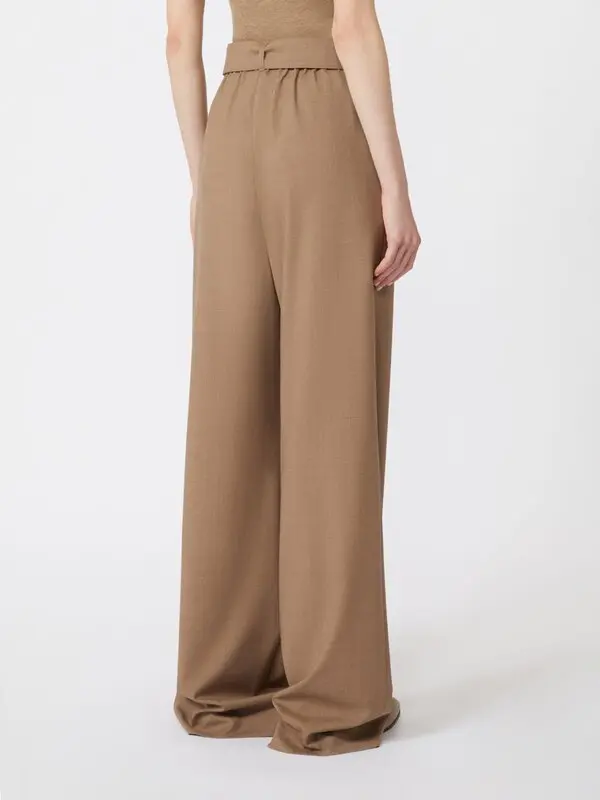 Max Mara Stretch Wool Cloth Trousers