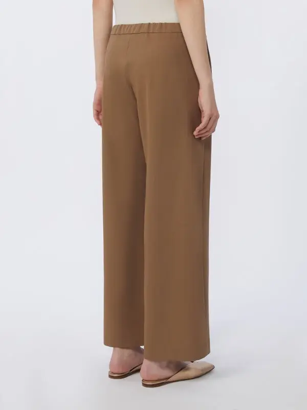 Max Mara Wool Gabardine Trousers - Camel