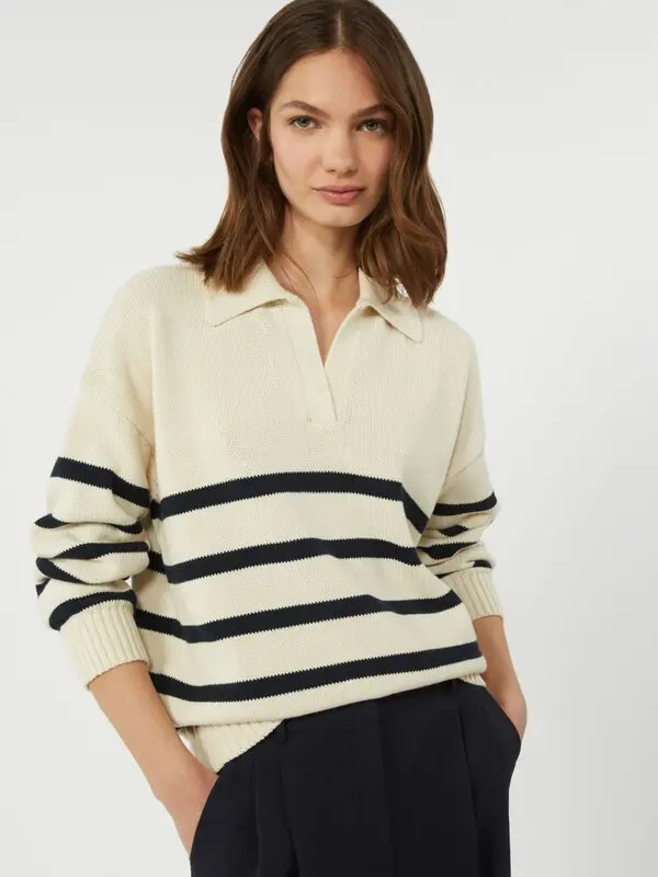 Max Mara Relaxed-fit Polo Sweater - Navy