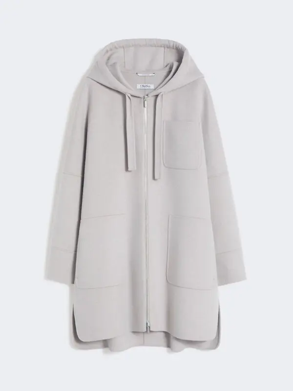 Max Mara Double-faced Wool Hooded Mid-length Coat